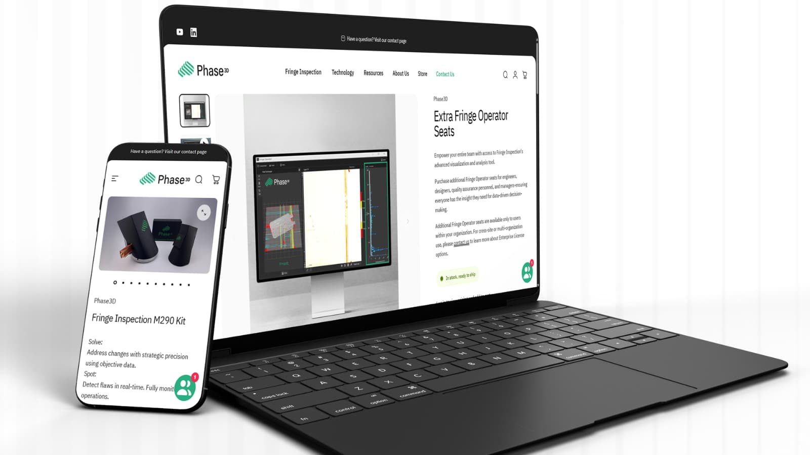 Phase3D Launches Online Store to Streamline Access to Fringe Inspectio